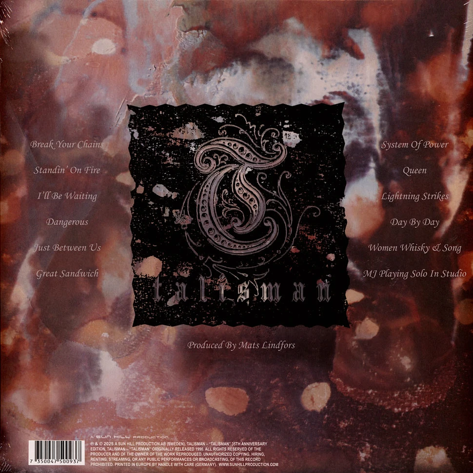 Talisman - Talisman 35th Anniversary Colored Vinyl Edition - Vinyl LP ...