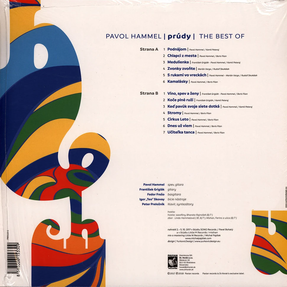 Pavol Hammel & Prudy - The Best Of - Vinyl LP - 2017 - EU - Reissue | HHV