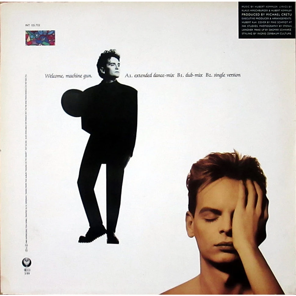 Hubert Kah - Welcome, Machine Gun - Vinyl 12" - 1989 - DE - Original | HHV