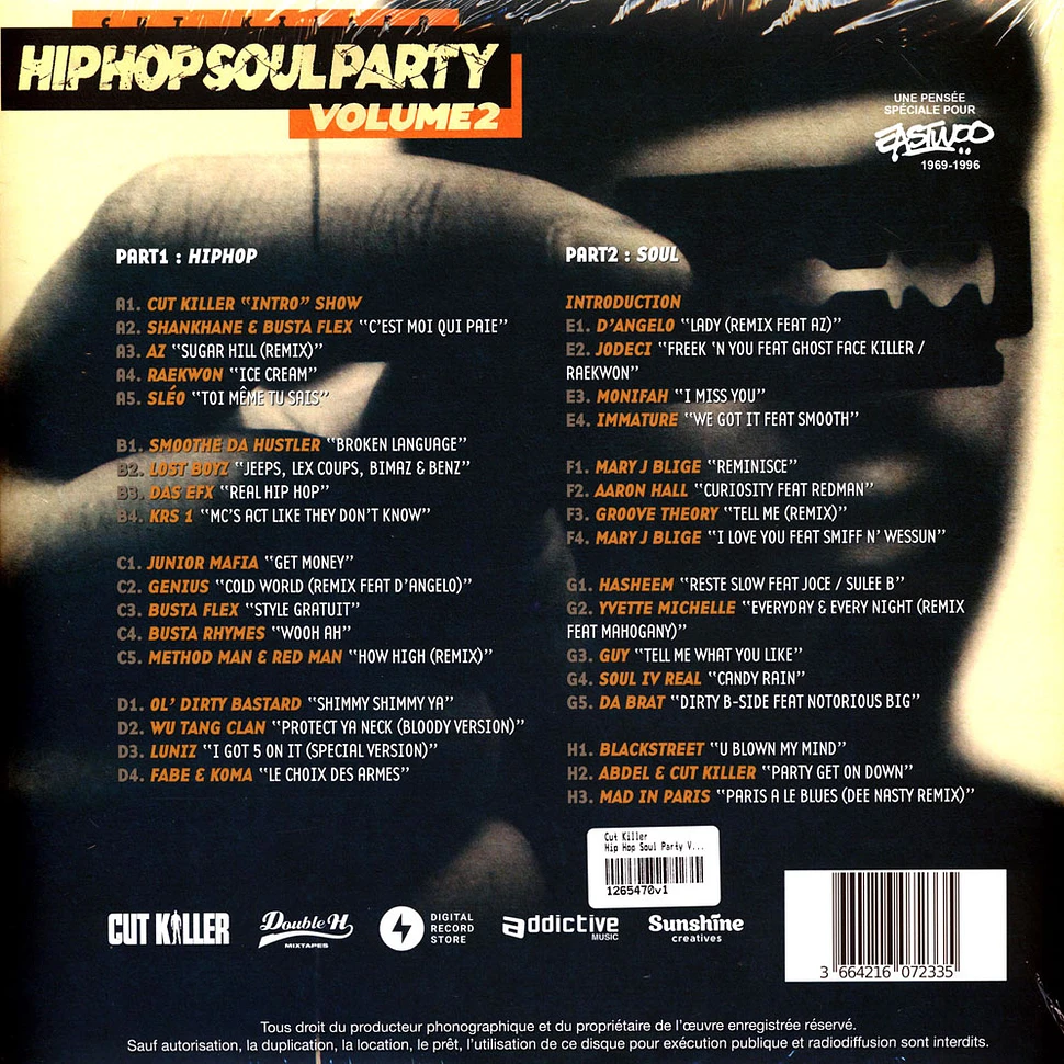 Cut Killer - Hip Hop Soul Party Volume 2 - Vinyl 4LP - 2025 - EU ...