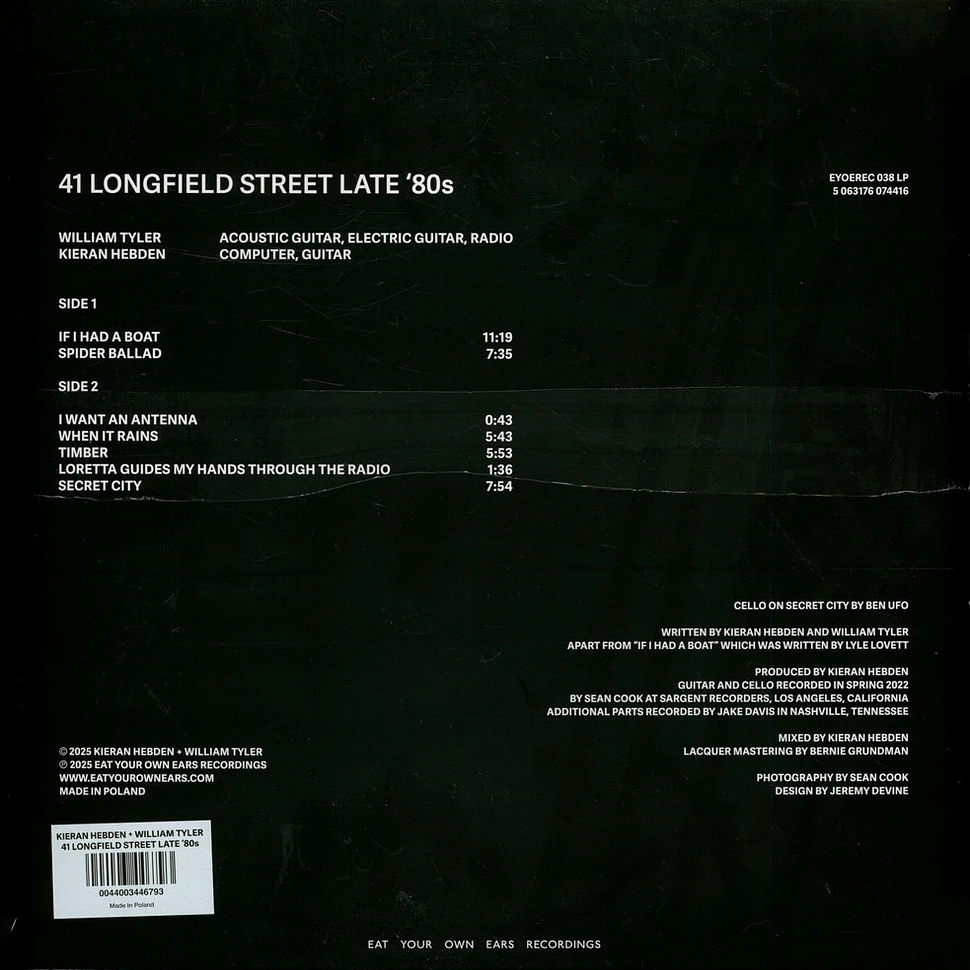 William Tyler & Kieran Hebden - 41 Longfield Street Late '80s - Vinyl ...
