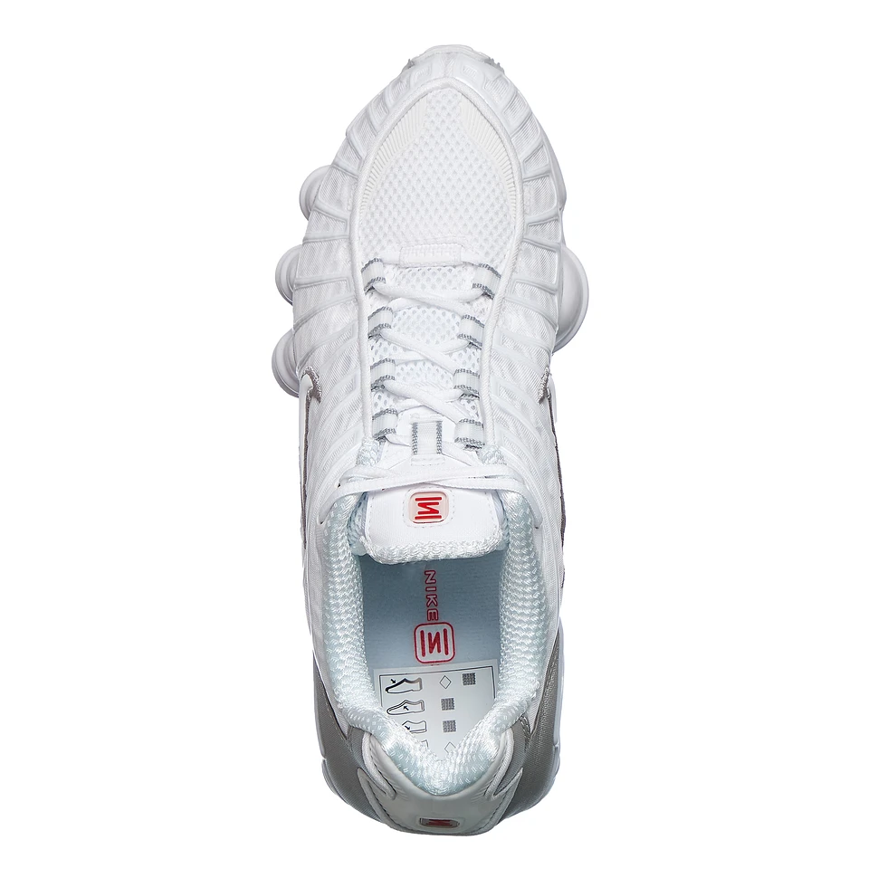 Nike - Shox TL (White / White / Metallic Silver / Max Orange) | HHV