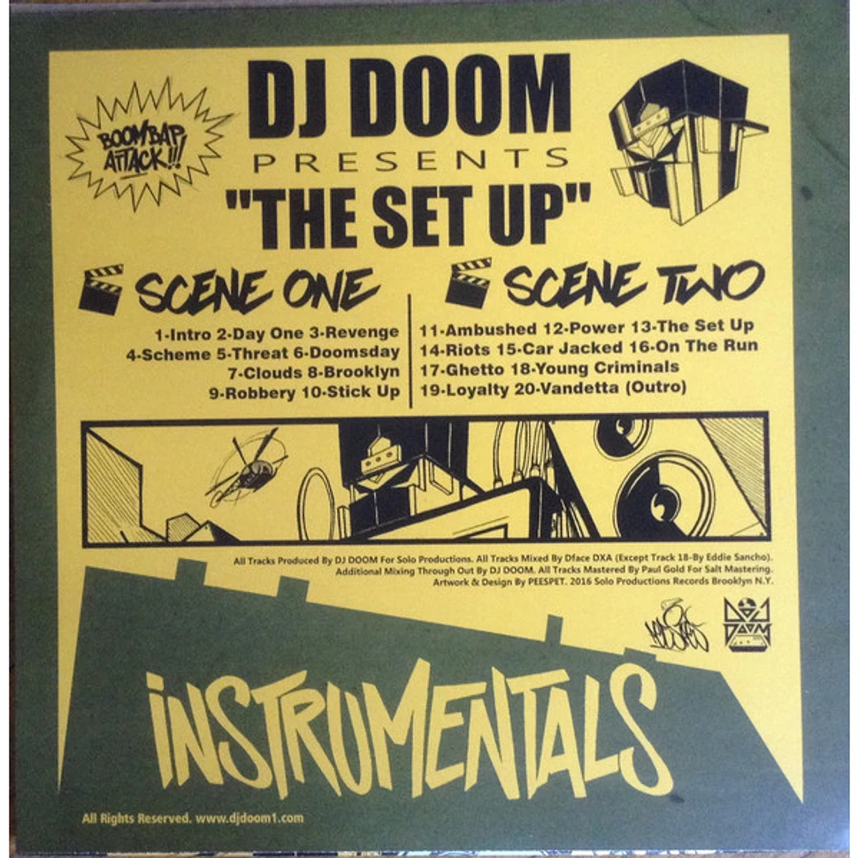 DJ Doom - The Set Up - Vinyl LP - 2016 - US - Original | HHV