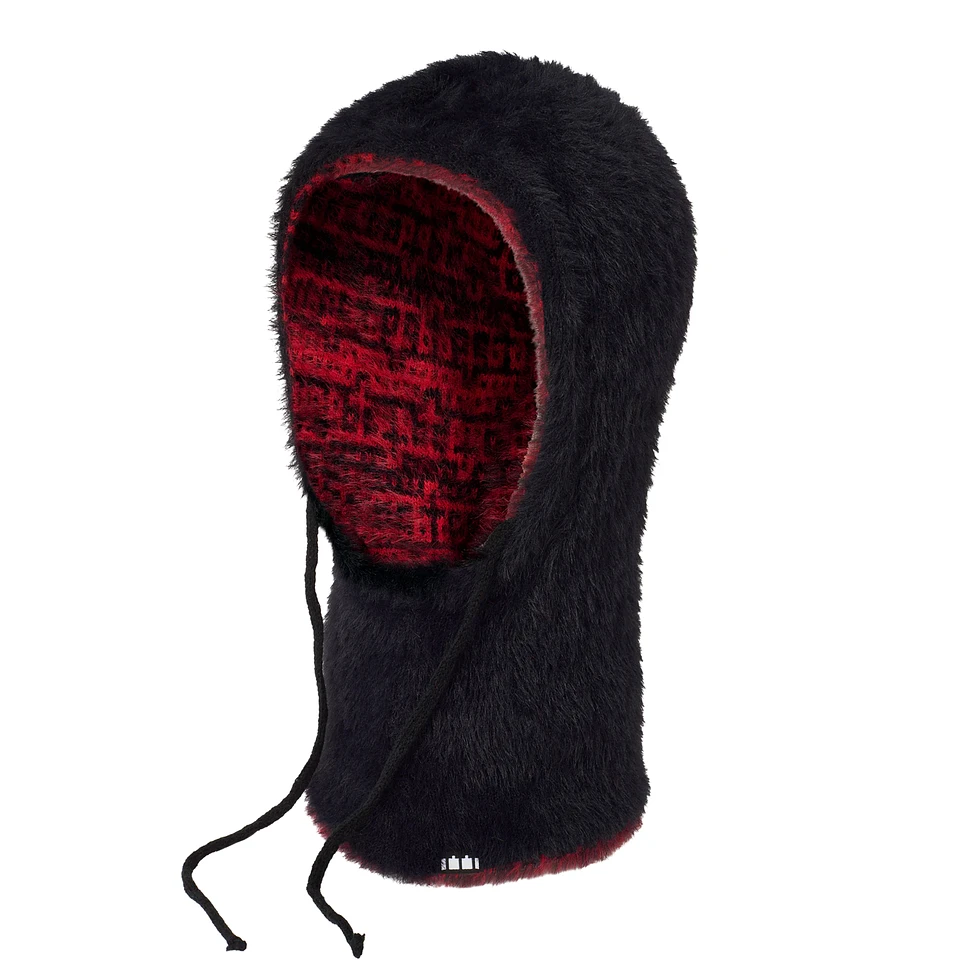 The Trilogy Tapes - Shadow Multiple Knitted Hood (Carmine Red / Black ...