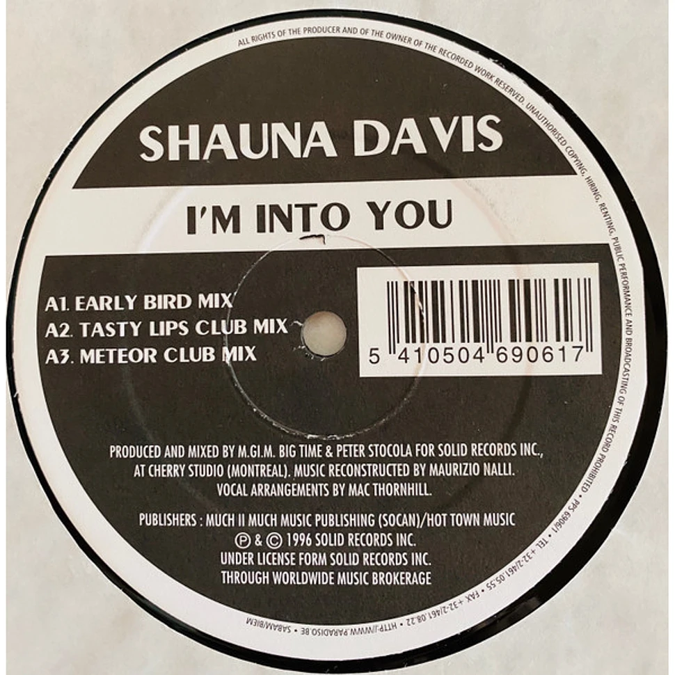 Shauna Davis - I'm Into You - Vinyl 12" - BE - Original | HHV