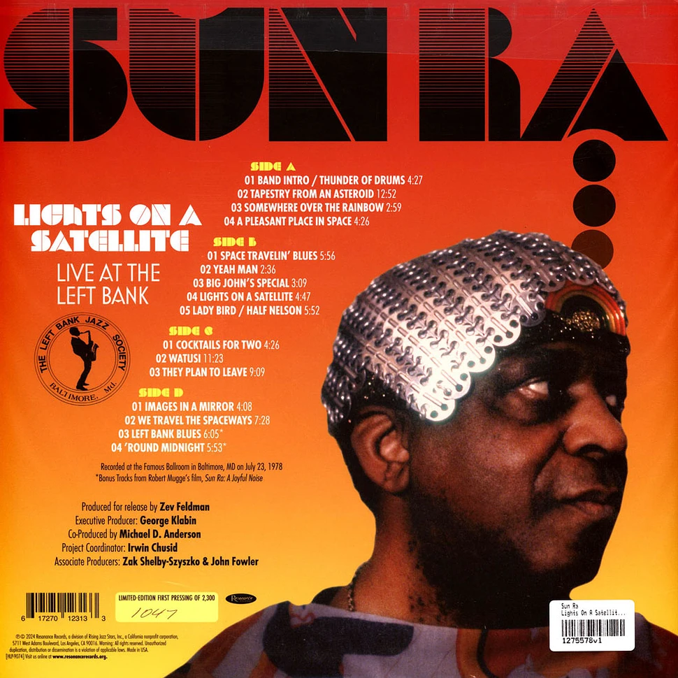 Sun Ra - Lights On A Satellite: Live At The Left Bank July 23 1978 At ...