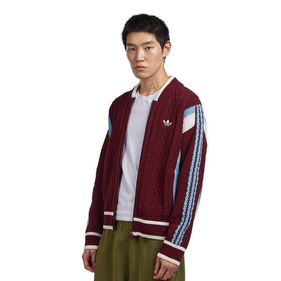 adidas - Retro Remix Cardigan (Shadow Red / Off White / Ash Blue) | HHV
