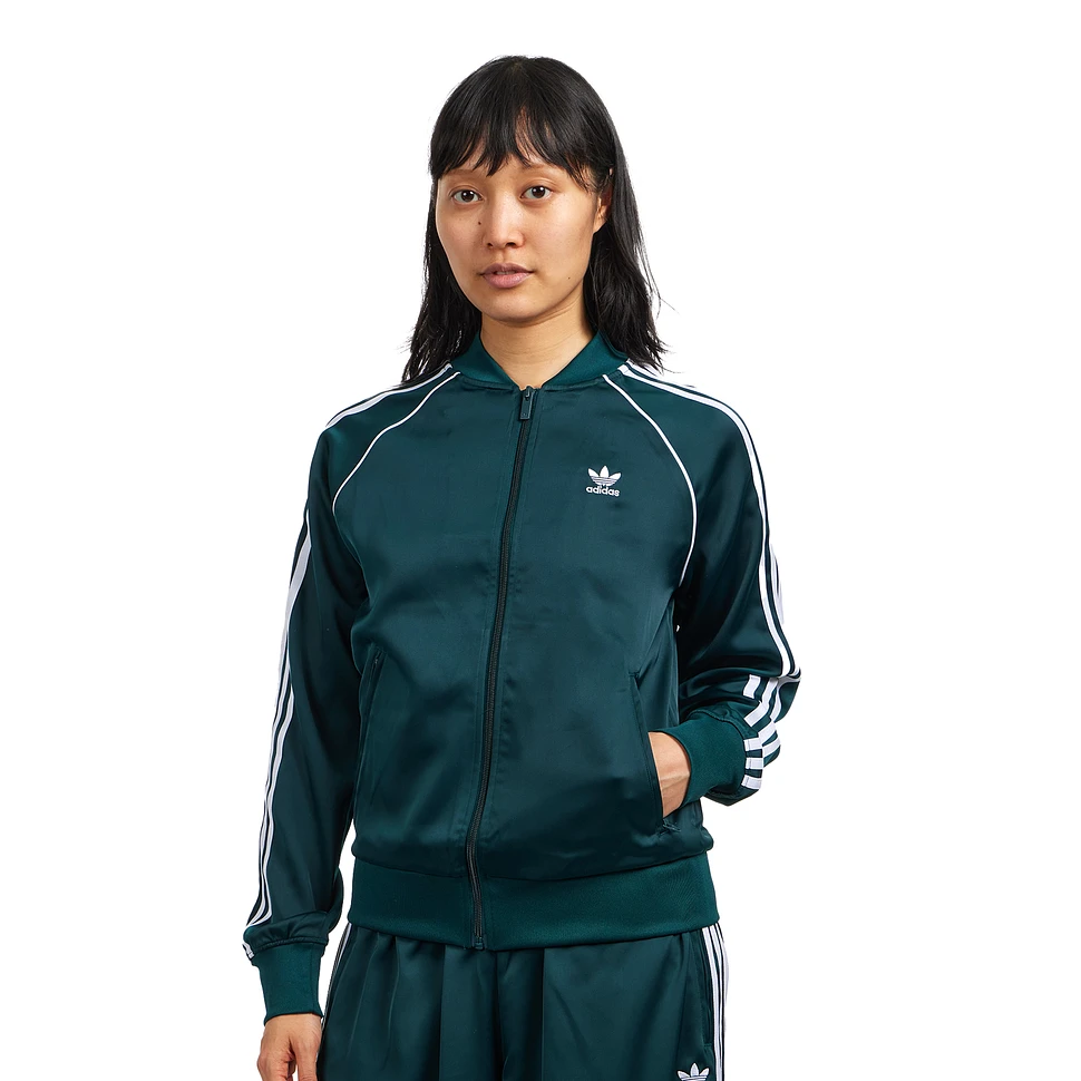 adidas - SST Adicolor Satin Track Top (Aurora Ivy / Black) | HHV