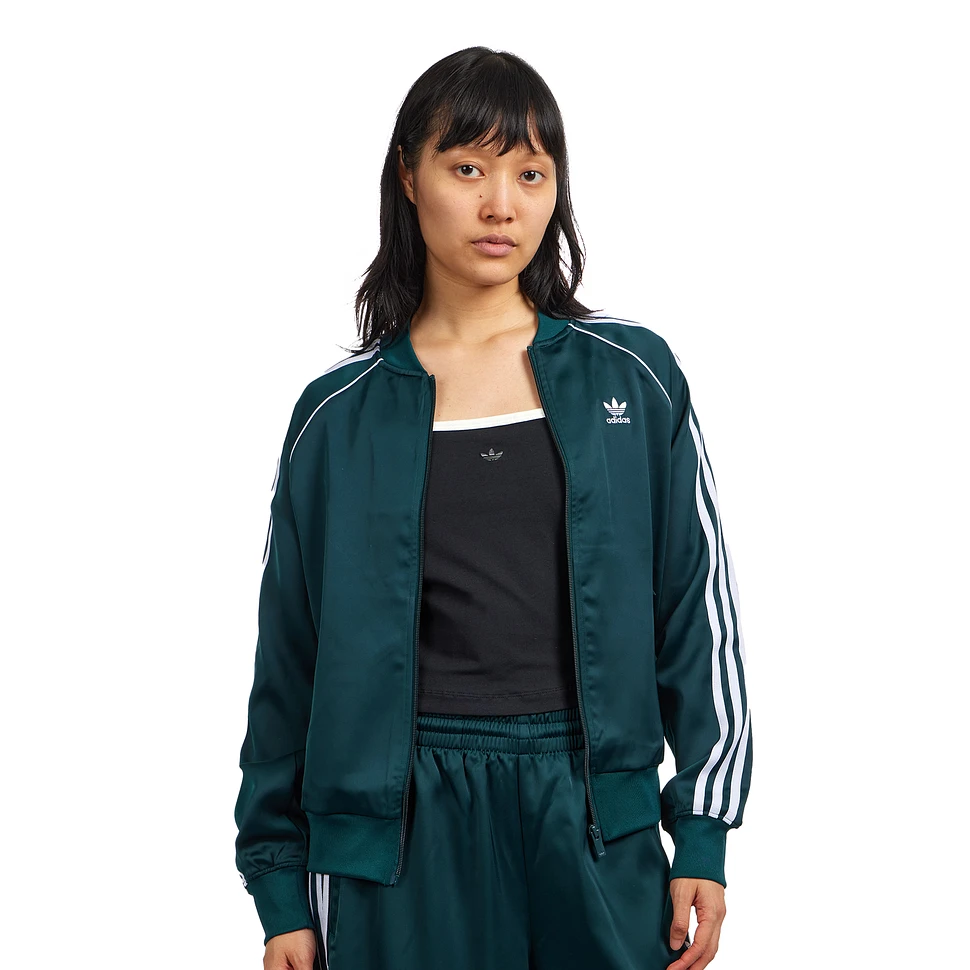 adidas - SST Adicolor Satin Track Top (Aurora Ivy / Black) | HHV