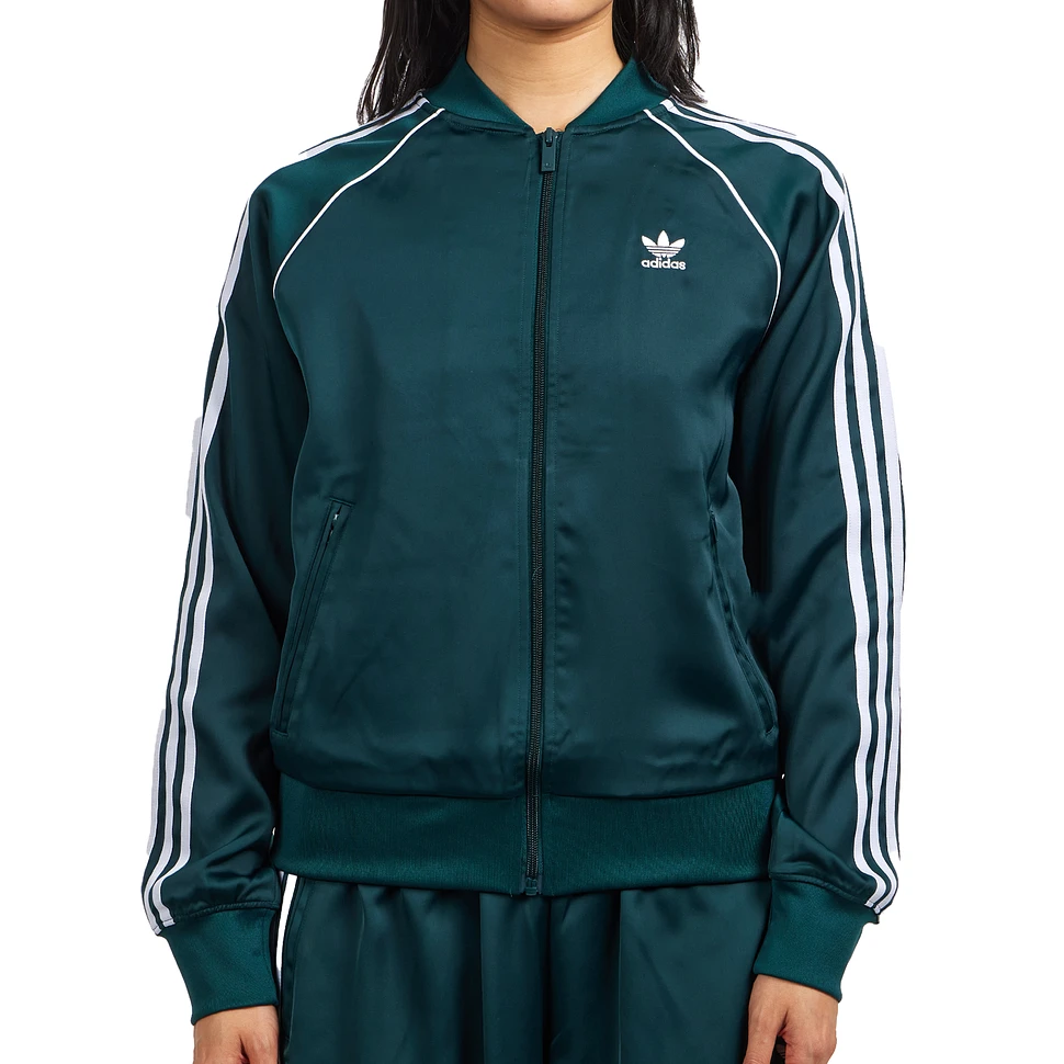 adidas - SST Adicolor Satin Track Top (Aurora Ivy / Black) | HHV