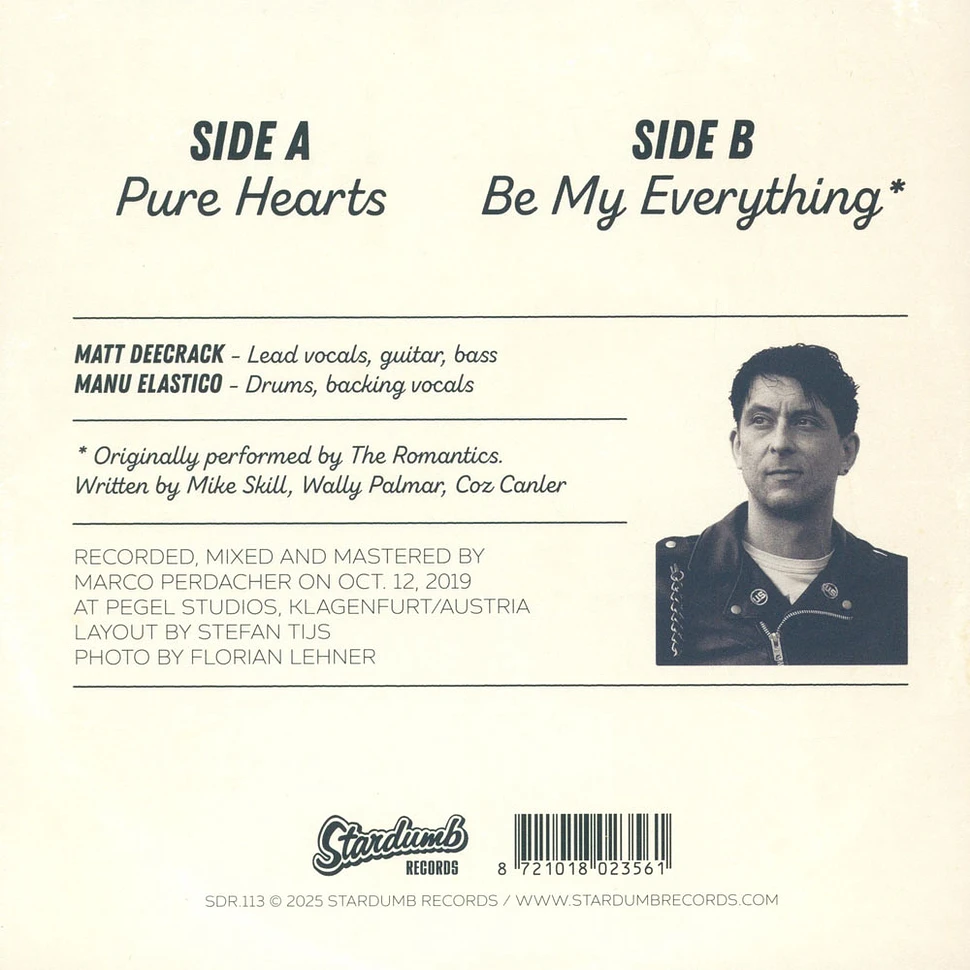 Matt Deecrack - Pure Hearts - Vinyl 7" - 2025 - US - Original | HHV