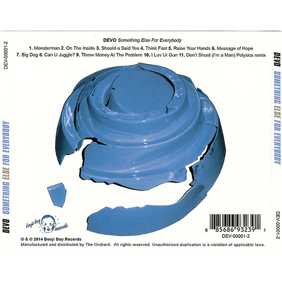 Devo - Something Else For Everybody - CD - 2014 - US - Original | HHV