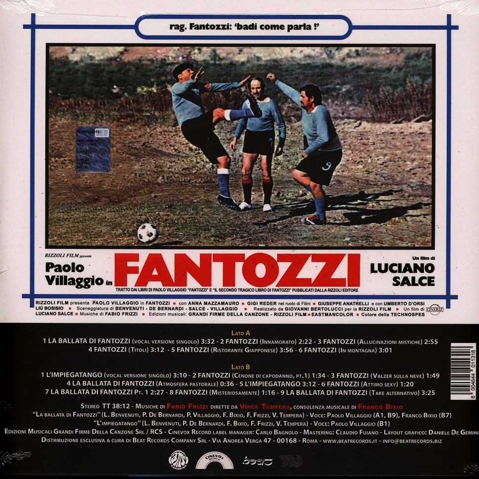 Fabio Frizzi - OST Fantozzi 50th Anniversay Edition White Vinyl Edition ...