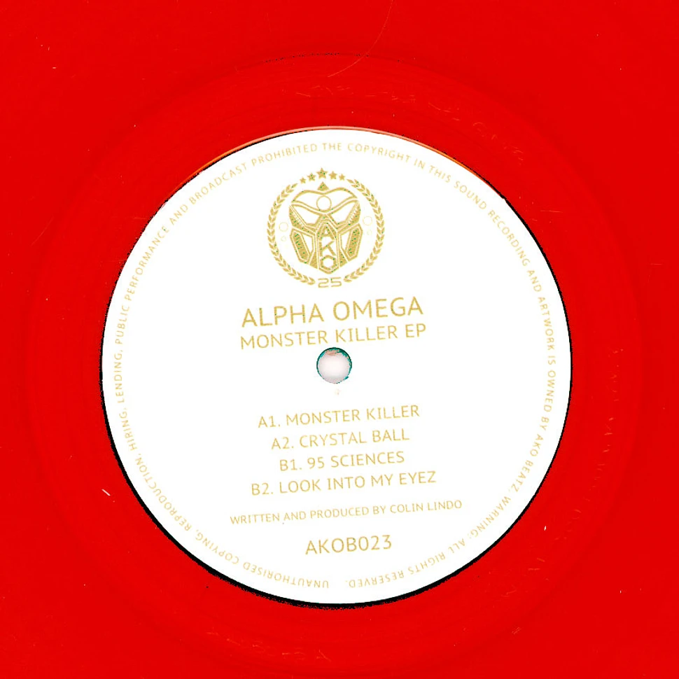 Alpha Omega - Monster Killer EP Red Vinyl Edition - Vinyl 12" - 2021 ...