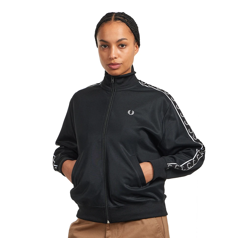 Fred Perry - Taped Track Jacket (Black) | HHV
