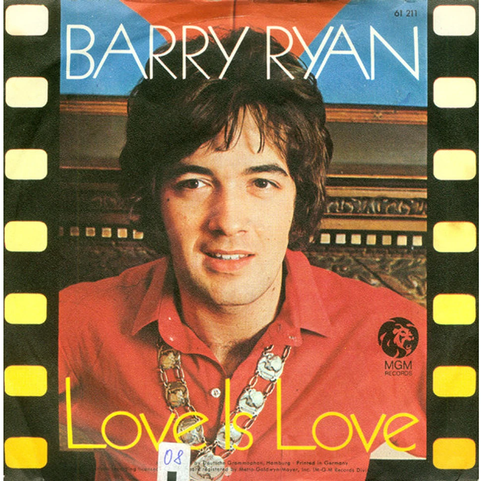 Barry Ryan With The Majority - Love Is Love - Vinyl 7" - 1969 - DE ...