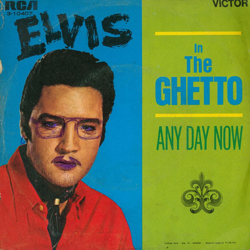 Elvis Presley - In The Ghetto / Any Day Now - Vinyl 7" - 1969 - ES ...