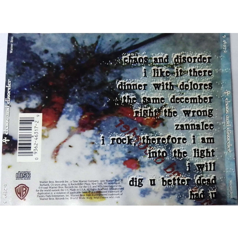 The Artist (Formerly Known As Prince) - Chaos And Disorder - CD - 1996 ...
