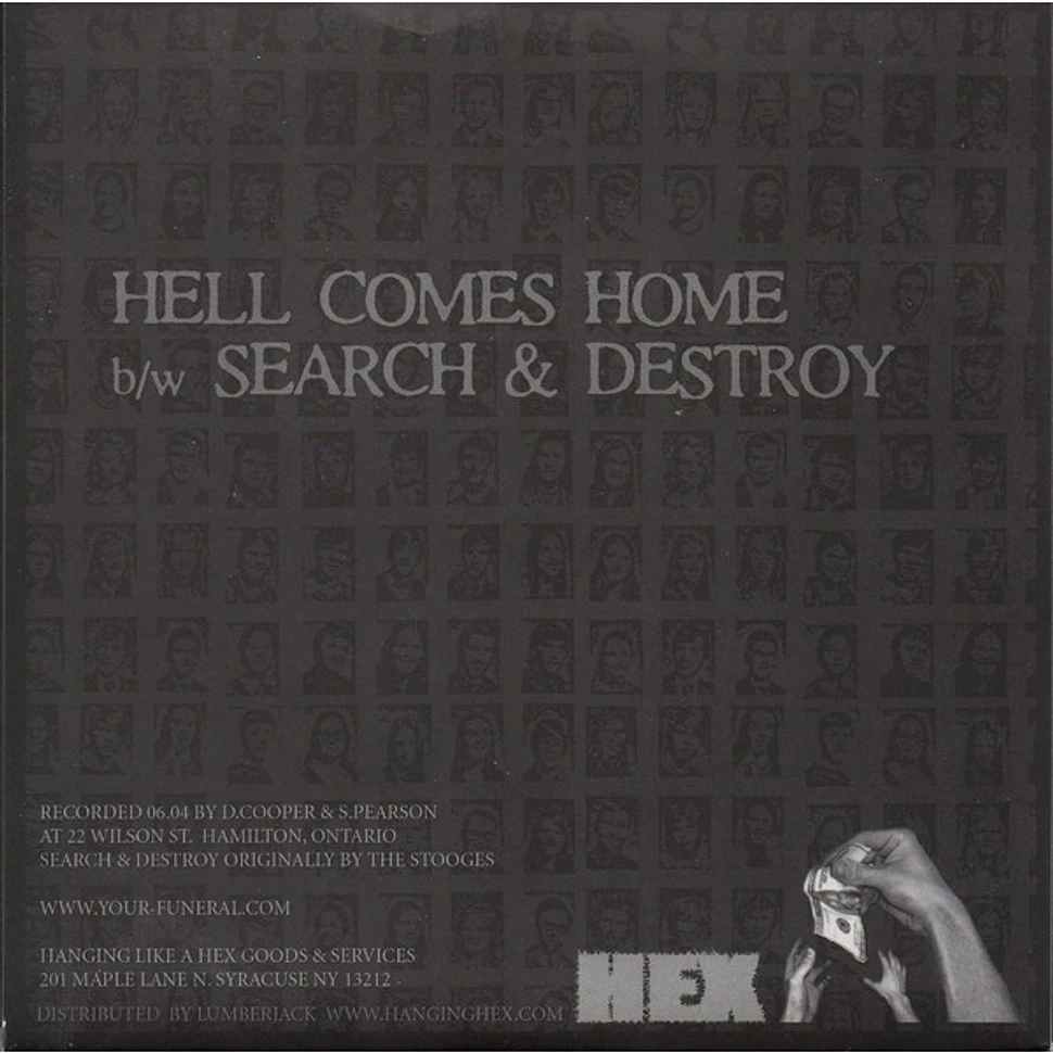 Cursed - Hell Comes Home b/w Search & Destroy - Vinyl 7" - 2004 - US - Original | HHV