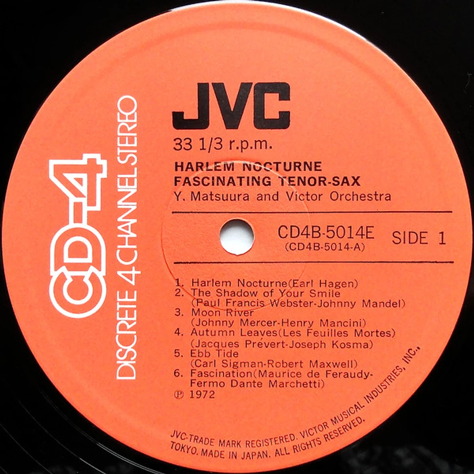 Y. Matsuura And Victor Orchestra And Victor Orchestra - Harlem Nocturne ...