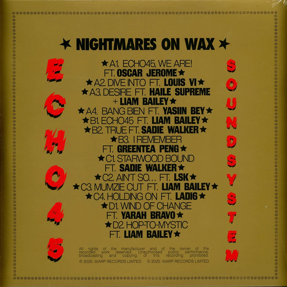 Nightmares On Wax - Echo45 Sound System Gold Vinyl Edition - Vinyl 2LP ...