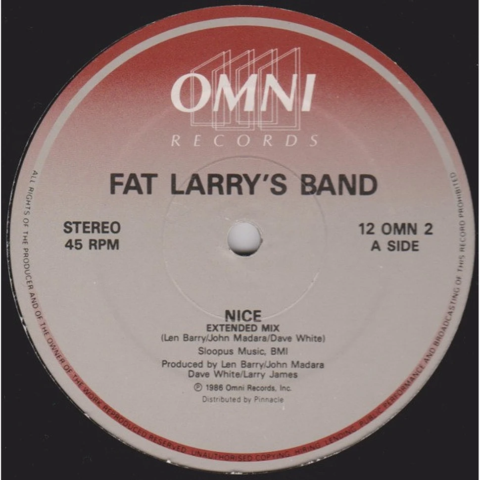Fat Larry's Band - Nice / Which One Should I Choose - Vinyl 12" - 1986 ...