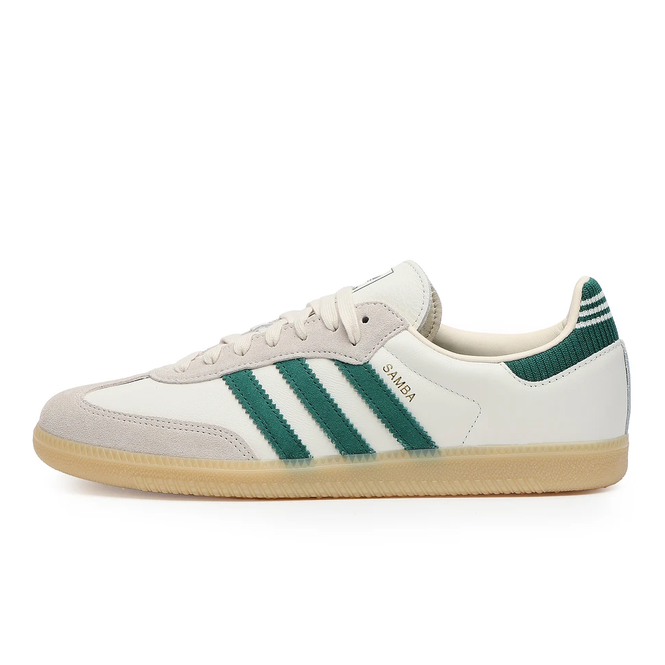 adidas - Samba OG (Cloud White / Collegiate Green / Gum 3) | HHV