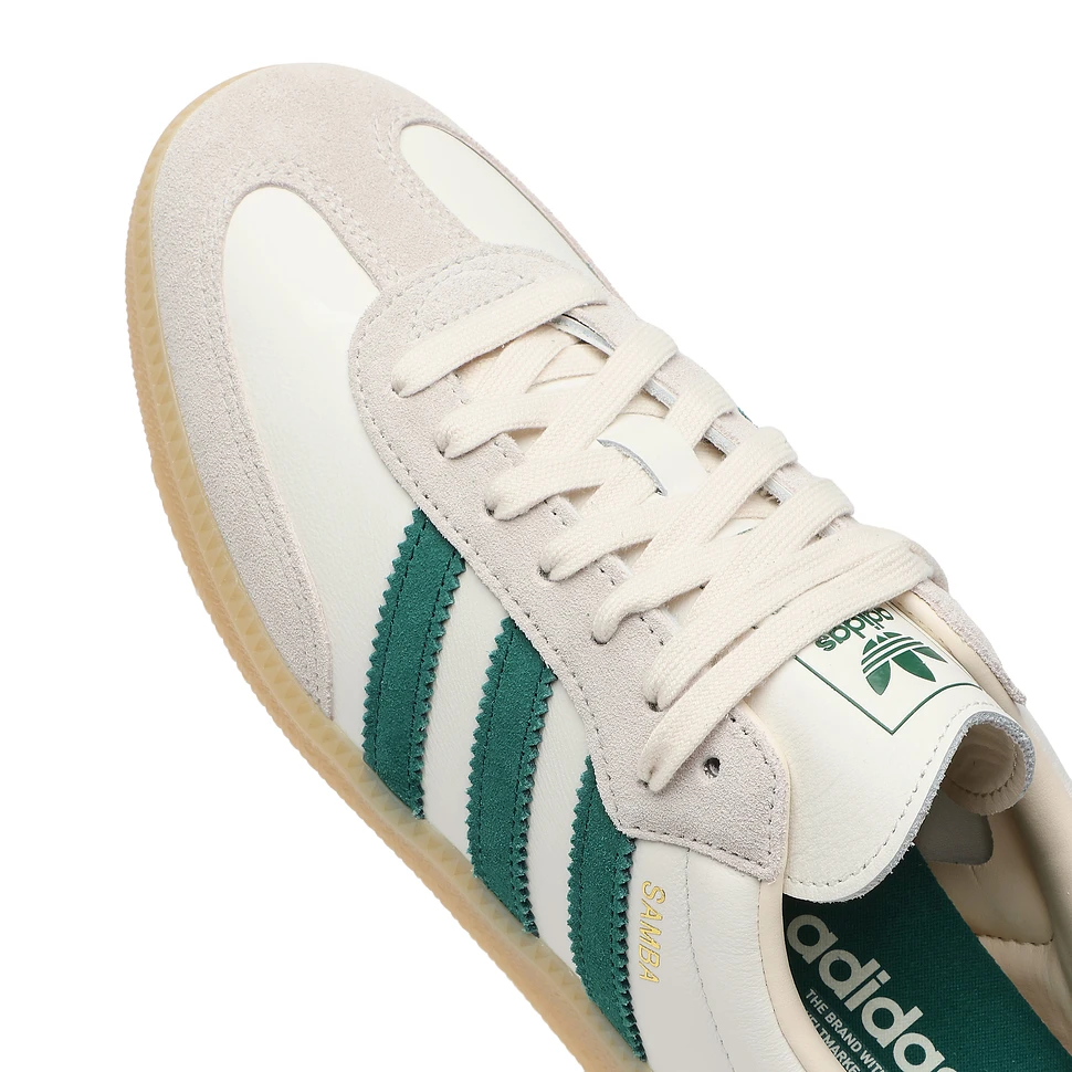 adidas - Samba OG (Cloud White / Collegiate Green / Gum 3) | HHV
