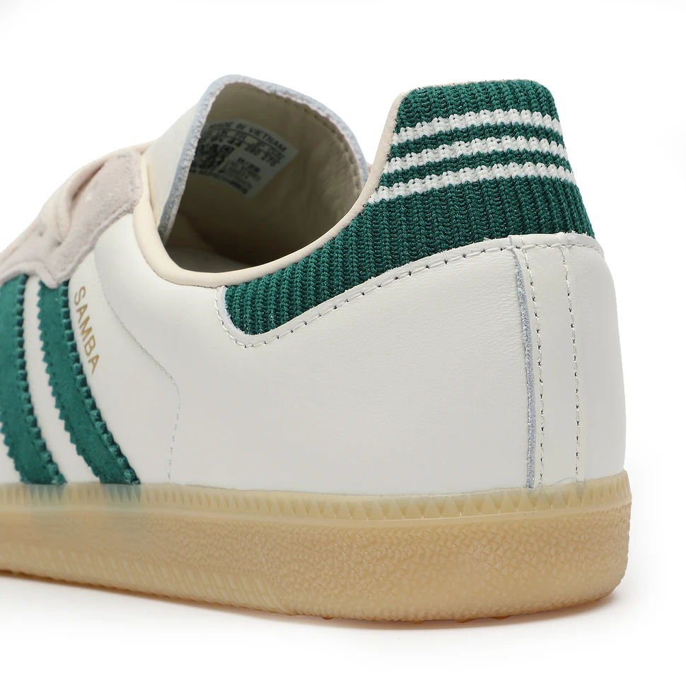 adidas - Samba OG (Cloud White / Collegiate Green / Gum 3) | HHV