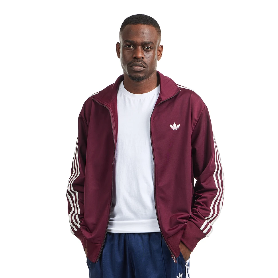 adidas - Firebird Track Top (Maroon / Off White) | HHV