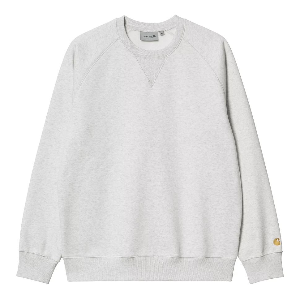 Carhartt WIP - Chase Sweat (Ash Heather / Gold) | HHV