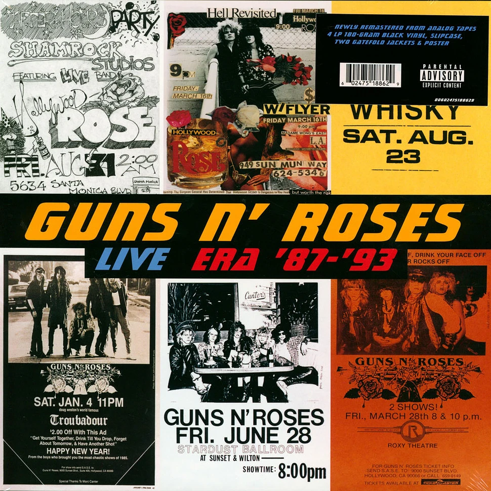 Guns N' Roses - Live Era '87 - '93 Limited Edition - Vinyl 4LP - 2025 ...
