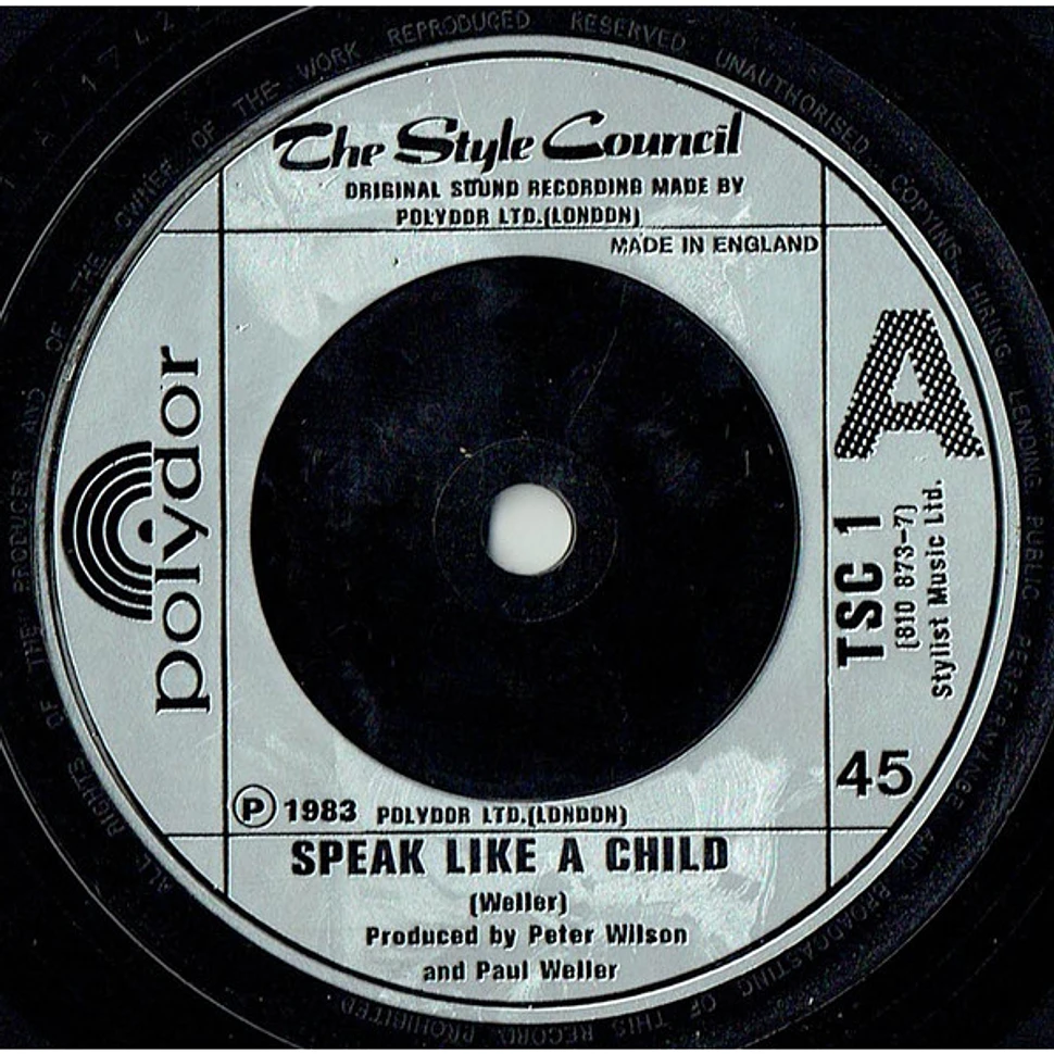 The Style Council - Speak Like A Child - Vinyl 7" - 1983 - UK ...