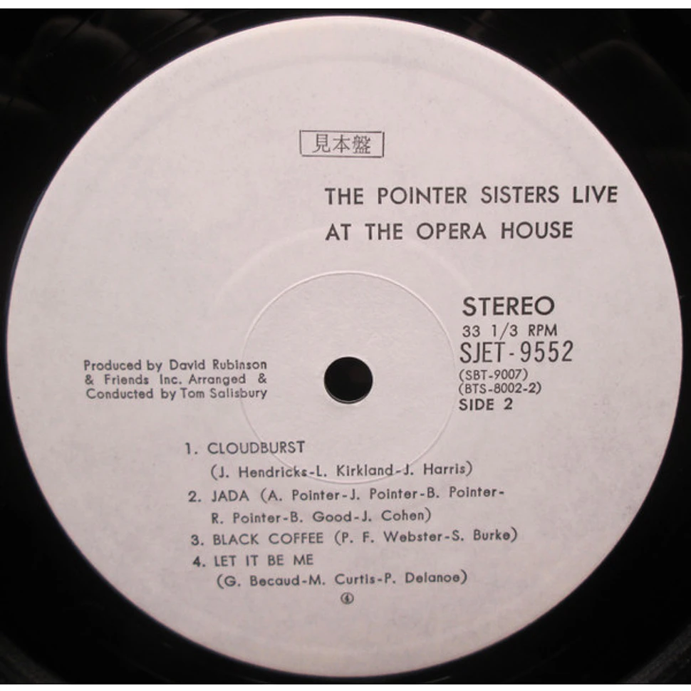 Pointer Sisters - The Pointer Sisters Live At The Opera House - Vinyl 2LP - 1974 - JP - Original ...