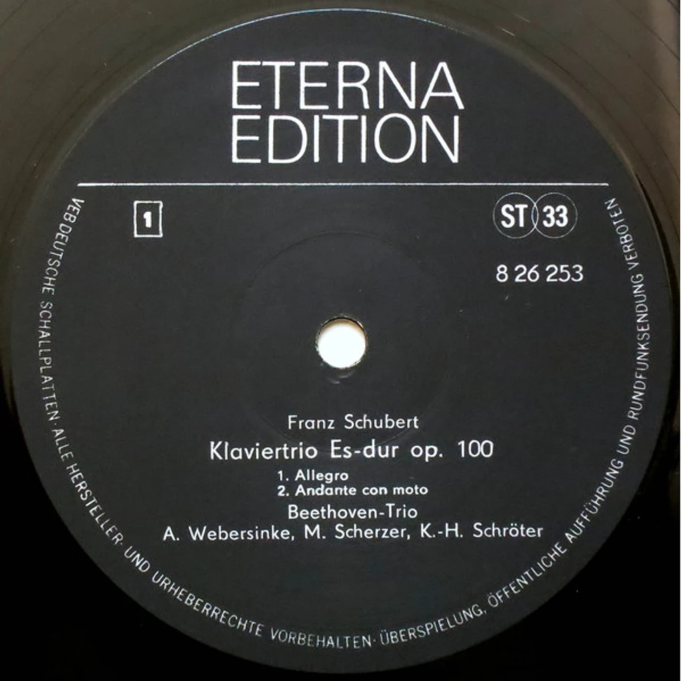 Franz Schubert, Amadeus Webersinke, Manfred Scherzer, Karl-Heinz ...