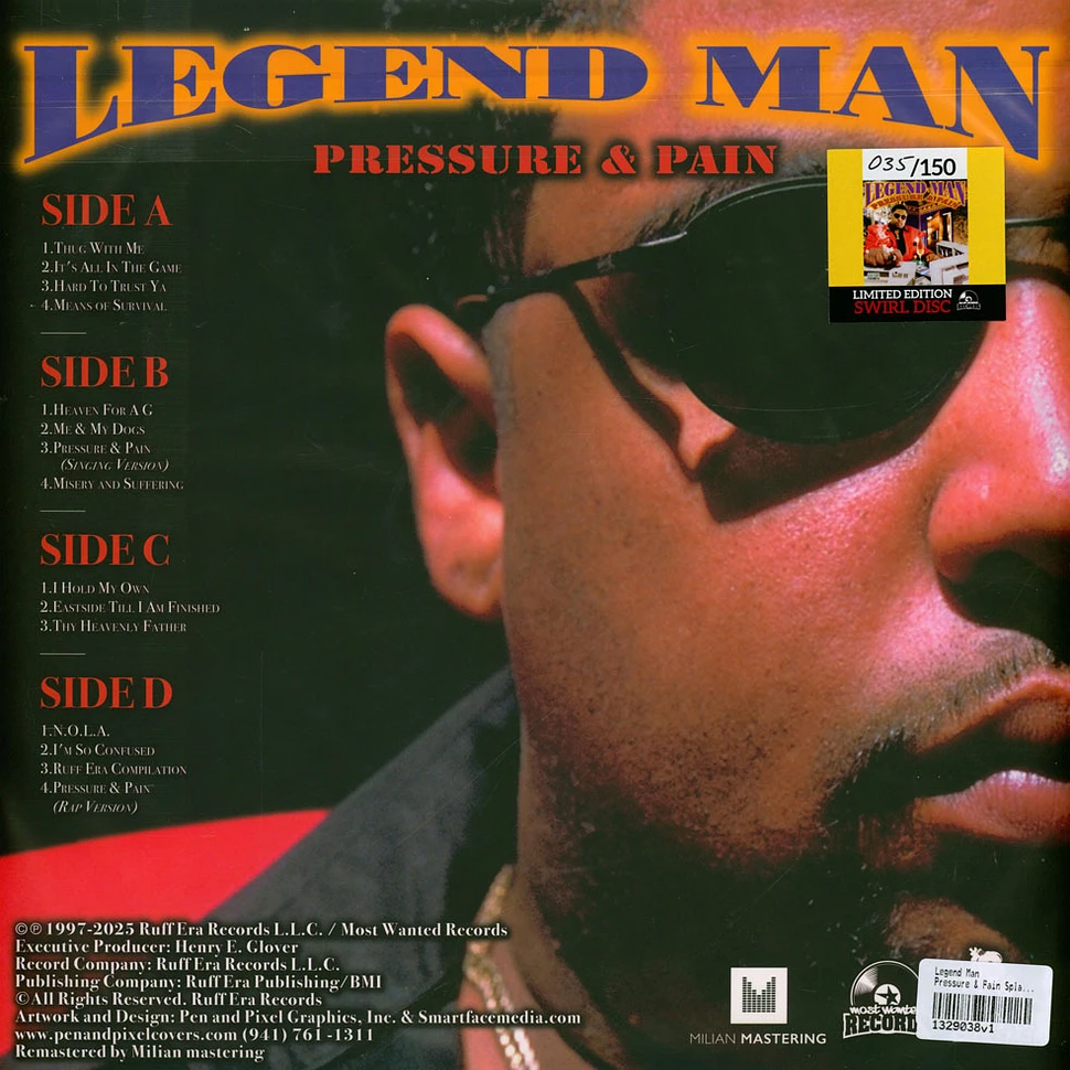 Legend Man - Pressure & Pain Splatter Vinyl Edition - Vinyl 2LP - 2025 ...
