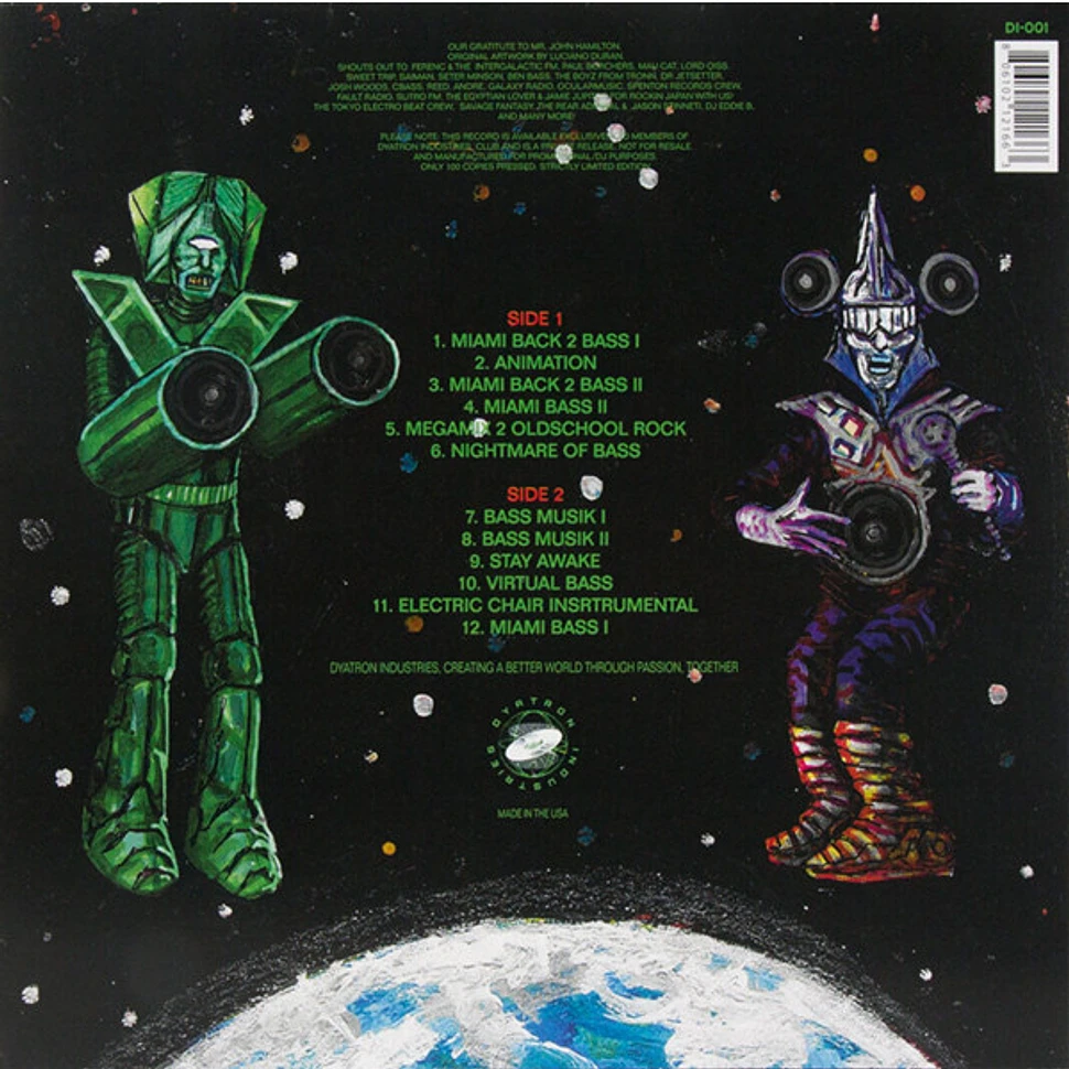Mega Jon Bass - Techbassology - Vinyl LP - 2021 - US - Original | HHV
