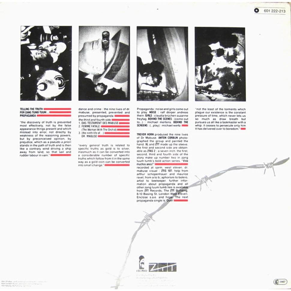 Propaganda - Dr. Mabuse - Vinyl 12" - 1984 - EU - Original | HHV