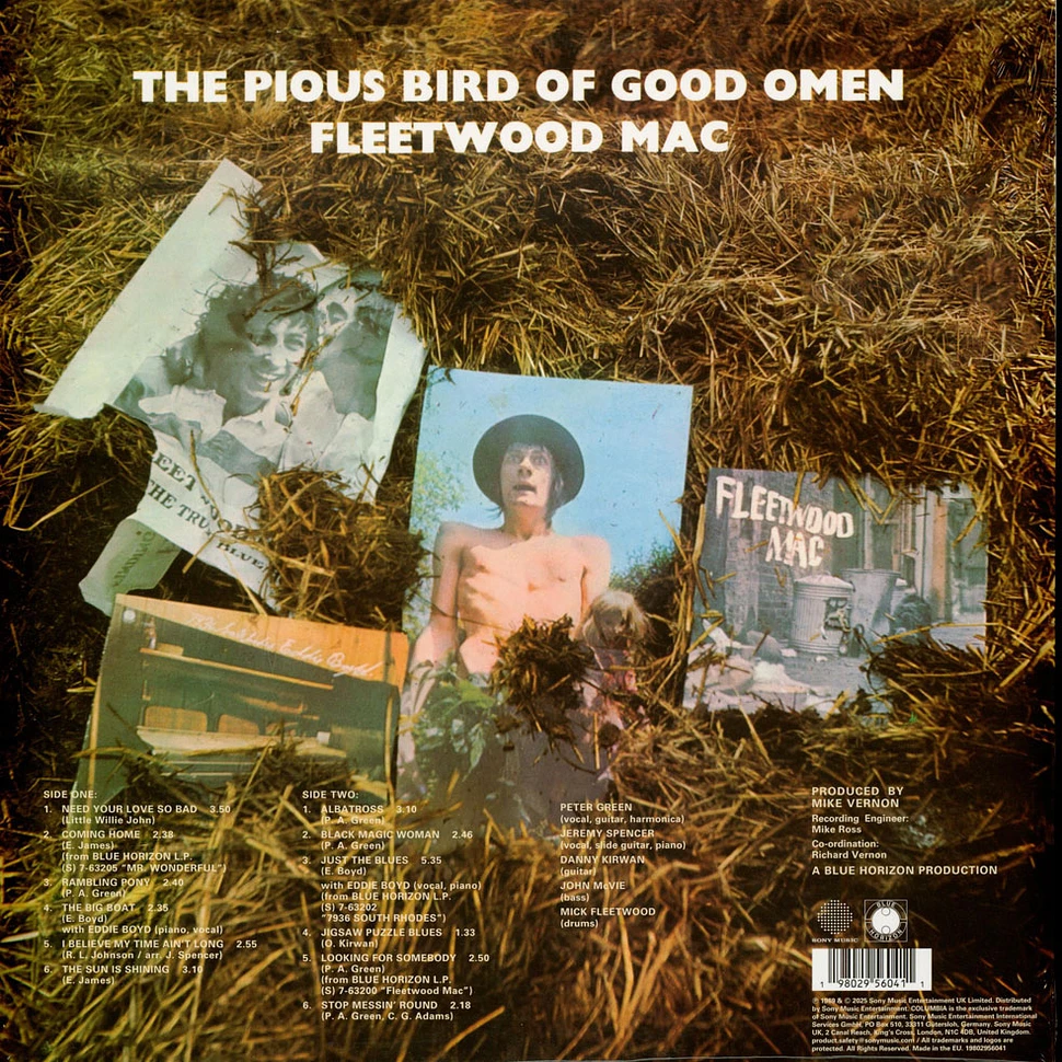 Fleetwood Mac - The Pious Bird Of Good Omen - Vinyl LP - 2007 - Reissue ...