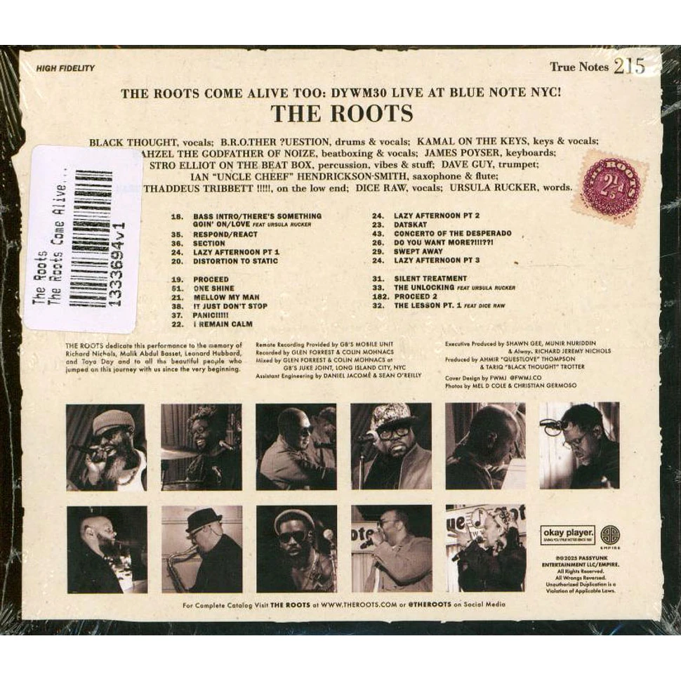 The Roots - The Roots Come Alive Too: Dywm30 Live At Blue Note Nyc ...