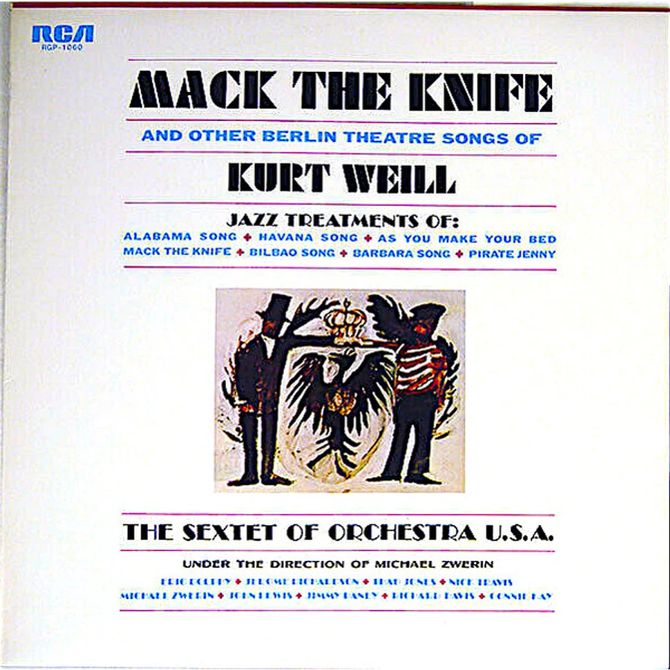 Kurt Weill, The Sextet Of Orchestra U.S.A. Under The Direction Of Mike ...