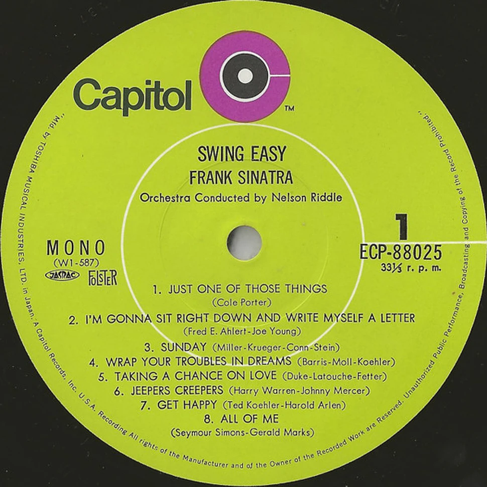 Frank Sinatra - Swing Easy! And Songs For Young Lovers - Vinyl LP ...