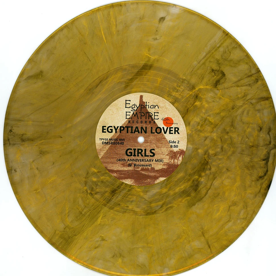 Egyptian Lover - Egypt Egypt 40th Anniversary Transparent Gold Vinyl ...