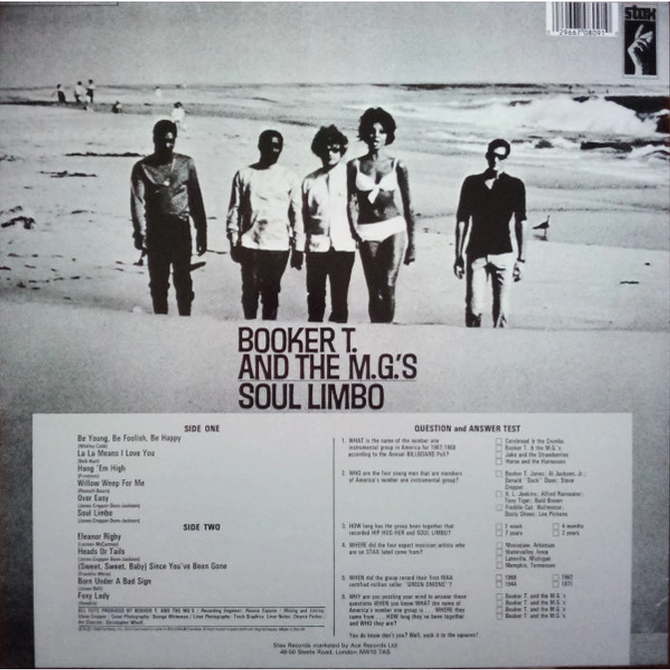 Booker T & The MG's - Soul Limbo - Vinyl LP - 2022 - UK - Reissue | HHV