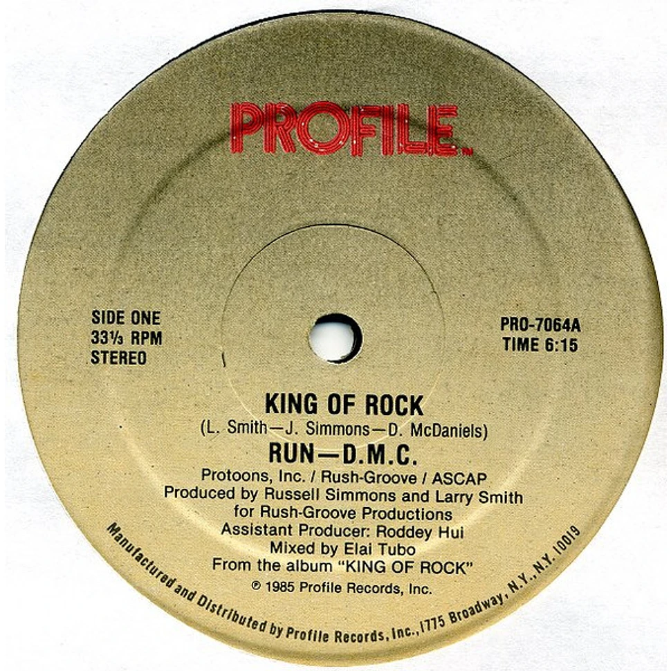 Run DMC - King Of Rock - Vinyl 12" - 1985 - US - Original | HHV
