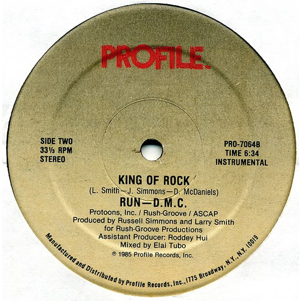 Run DMC - King Of Rock - Vinyl 12" - 1985 - US - Original | HHV