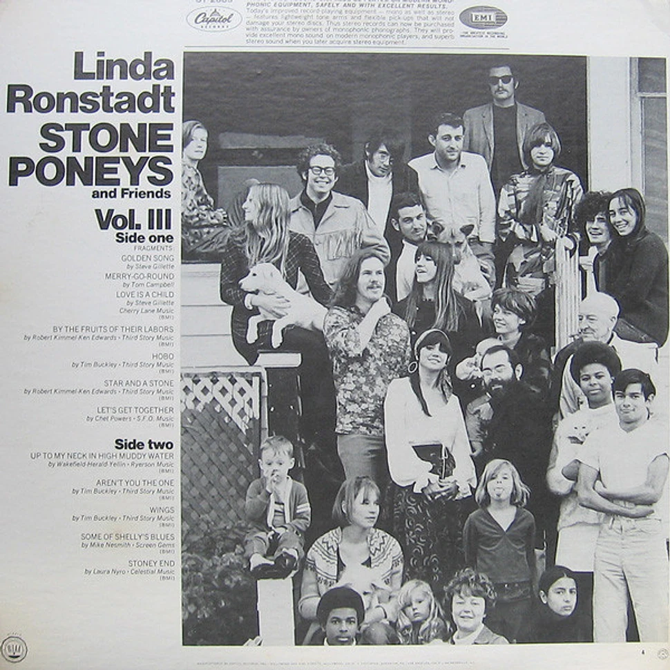 Linda Ronstadt, The Stone Poneys - Vol. III - Vinyl LP - 1968 - US ...