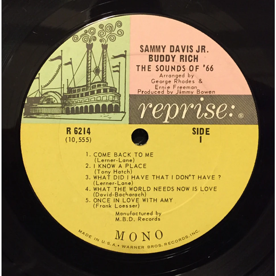 Sammy Davis Jr. / Buddy Rich - The Sounds Of '66 - Vinyl LP - 1966 - US ...