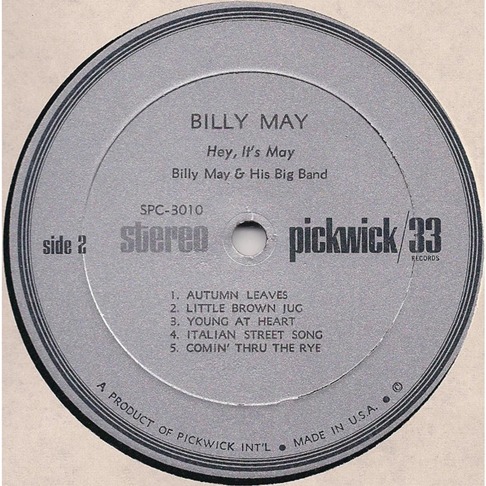 Billy May & His Big Band - Hey, It's May - Vinyl LP - US - Original | HHV