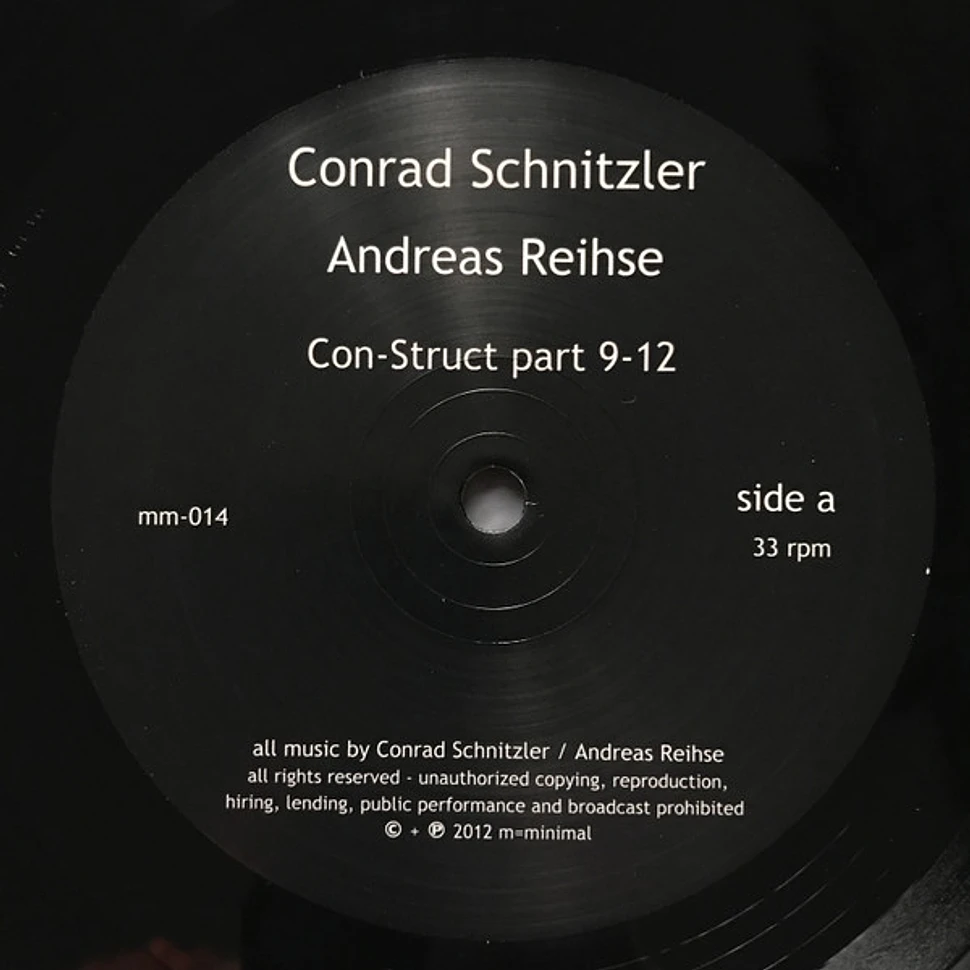 Conrad Schnitzler & Andreas Reihse - Con-Struct - Vinyl LP - 2012 - DE ...